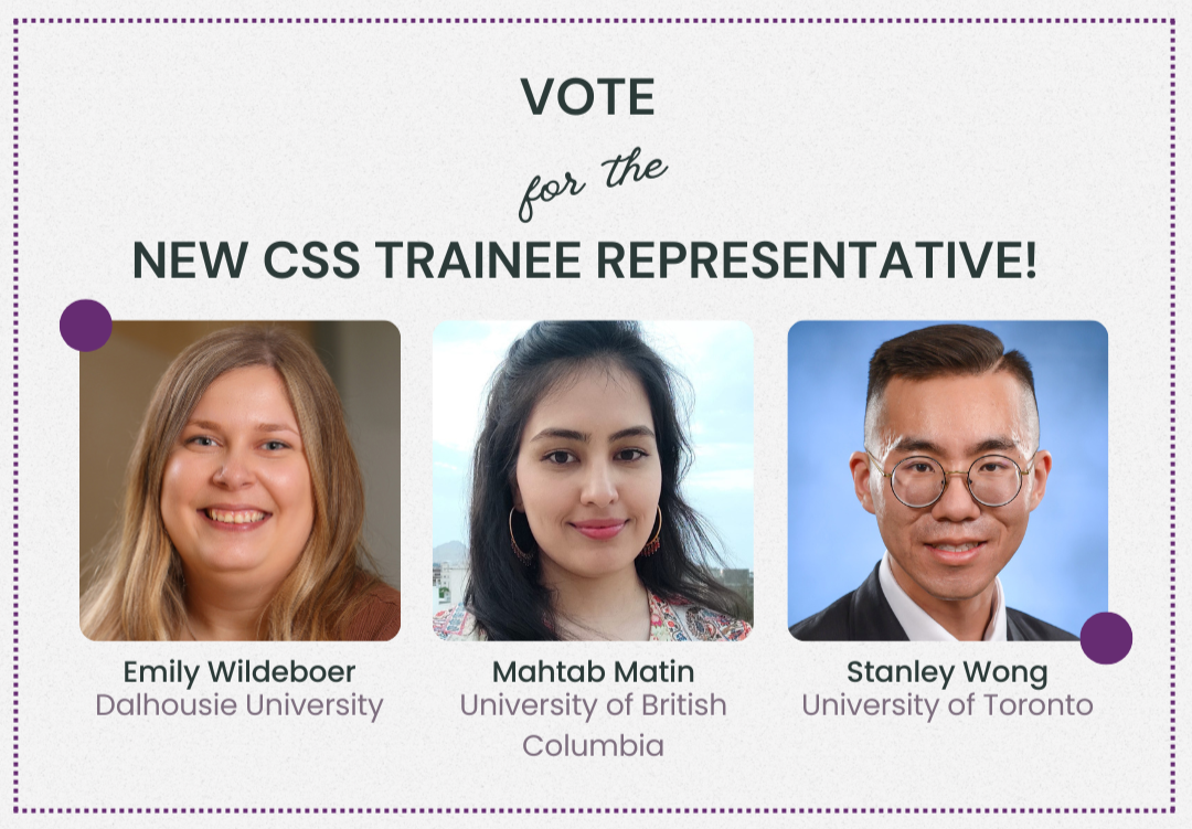 Vote for the next CSS Trainee Representative - Canadian Sleep Society (CSS)